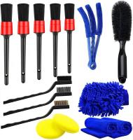 China 14PCS Car Auto Detailing Brush Set Motorcycle Cleaning ‎‎7.09in for sale