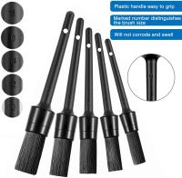 China 9pcs Auto Car Cleaning Brush Kit 10.4 Ounces Nylon Bristles for sale