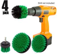 China 0.6cm Shaft Drill Scrubber Brush Round Brush Drill Rotary Brush 300g for sale