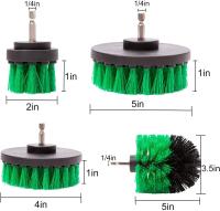 China 0.6cm Shaft Drill Scrubber Brush Round Brush Drill Rotary Brush 300g for sale