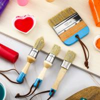 China 4.5in Stencil Chalk Paint Brush Set 3Pcs for sale