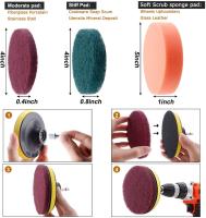 China 0.55mm Filament Drill Scrubber Brush Kit 120mm Outside Diameter for sale