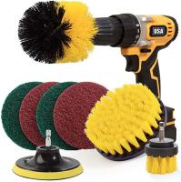 China 0.3mm Bathroom Drill Scrubber Brush 280g Power Scrubber Brush Bit Pad for sale