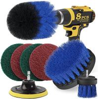 China 0.3mm Bathroom Drill Scrubber Brush 280g Power Scrubber Brush Bit Pad for sale