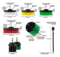 China 28 Piece Drill Brush Attachment Drill Scrubber Brush Drifferent Size and Hardness Premium Scrub Pads for sale