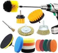 China 18 Sets Drill Sponge Scrub Brush 320g For Powerful Cleaning 20mm Filament Height for sale