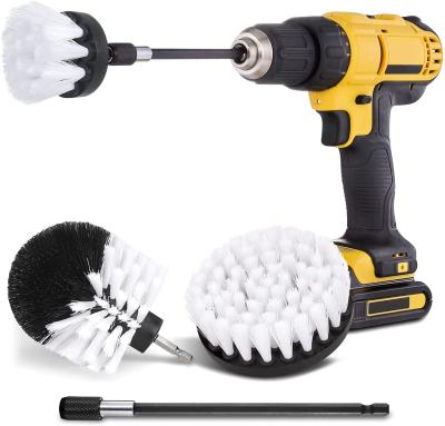China 310g Car Detail Drill Brush Kit 88mm Outside Diameter Drill Scrubber Attachments for sale