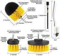 China 5 Pieces 10cm Cordless Drill Scrub Brush Attachment Polypropylene Wire for sale