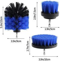 China Blue Colour 4 Pieces Brush For Cordless Drill Attachment, Scrubber Cleaning Kit for sale