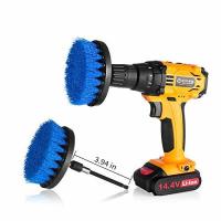 China Blue Colour 4 Pieces Brush For Cordless Drill Attachment, Scrubber Cleaning Kit for sale