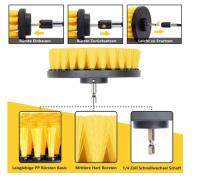 China 8pcs Yellow Drill Scrubber Brush for cordless screwdriver M10 for sale