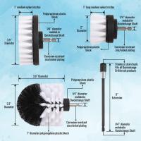 China Polypropylene Soft 2in Bristle Drill Brush Set With One Extension Rob for sale