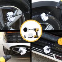 China Polypropylene Soft 2in Bristle Drill Brush Set With One Extension Rob for sale