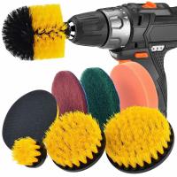 China Polypropylene Power Drill Scrubber Brush Set Electric Drill Cleaning Brush Tools 420g for sale