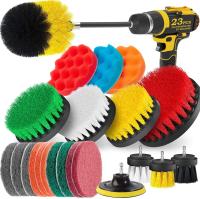 China 23Pcs Scrub Pad Drill Attachment Power Scrub Brush Kit 2 Pounds for sale