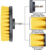 China Plate Hole 7.5mm Power Drill Brush Kit Scrubber 0.25 Inch Bearing for sale