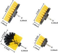 China Plate Hole 7.5mm Power Drill Brush Kit Scrubber 0.25 Inch Bearing for sale