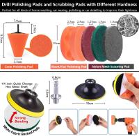 China 22 Pieces Power Drill Brush Attachment with Polishing Attachment Cordless Screwdriver for Car for sale