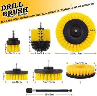 China 8pcs Power Drill Scrubber Brush Set Attachment 30x30 Extension Cloth Microfiber for sale