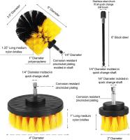 China Drill Brush Set  Power Scrubber Pad Sponge Kit with Extend Attachment for sale