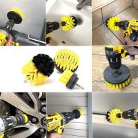 China Drill Brush Set  Power Scrubber Pad Sponge Kit with Extend Attachment for sale