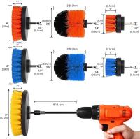 China 18 pieces brush attachment drill, rim brush set, power drill cleaning brush for sale