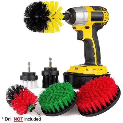 China 100mm Polypropylene Tile Power Drill Brush Cleaning Kit Bathtub Cleaning for sale