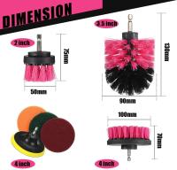 China 0.35mm 14pcs Cordless Drill Scrubber Brush Replacement Screwdriver 2/3.5/4in for sale