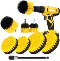 China Power Drill Brush Attachment Set Power Cleaning Scrub Brush All Purpose with Extend Long Attachment for Bathroom for sale
