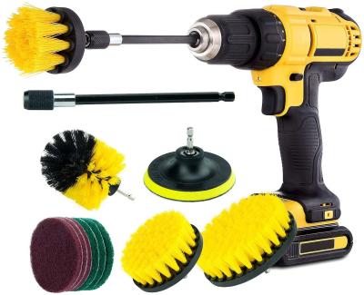 China 12PCS Multi Purpose Drill Brush Kit 1.28 Pounds Attachment Various Bristles for sale