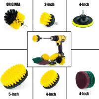 China 12PCS Multi Purpose Drill Brush Kit 1.28 Pounds Attachment Various Bristles for sale