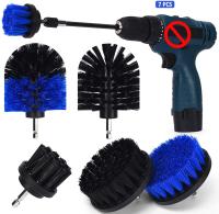 China Black & Blue Cleaning Drill brush for carpet tiles rims for sale