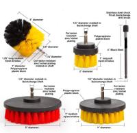 China 22pcs Power Drill Brush,Drill Scrubber Brush for car bathroom for sale
