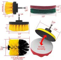 China 1.25in Long Drill Cleaning Brush Set 8pcs Different Stiffness for sale