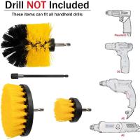 China 4 Pack Wheel Supplies Kit Fit Tire  Detailing Drill Brush Set for sale