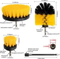 China 4 Pack Wheel Supplies Kit Fit Tire  Detailing Drill Brush Set for sale