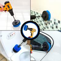 China 10cm Power Drill Brush Scrubber Household Cleaning Set ISO9001 for sale