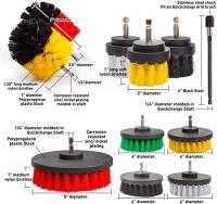 China 37 pieces brush attachment drill set, power scrubber drill brush kit for sale