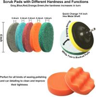 China 26 Pieces Drill Brush Attachment Set Power Drill Cleaning Brush Scrubber Pads for sale