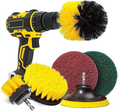 China 6pcs Power Drill Brush Set 0.35mm Filament Diameter Cordless Power Scrubber for sale