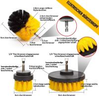 China 6pcs Power Drill Brush Set 0.35mm Filament Diameter Cordless Power Scrubber for sale