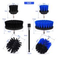 China 7pcs Nylon Power Drill Brush Attachments 0.35kg For Grout for sale