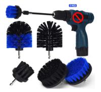 China 7pcs Nylon Power Drill Brush Attachments 0.35kg For Grout for sale