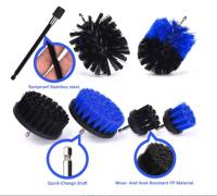 China 7pcs Nylon Power Drill Brush Attachments 0.35kg For Grout for sale