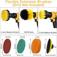 China 7pcs M14 Cordless Power Drill Brush Cleaning Attachment Interchangeable for sale