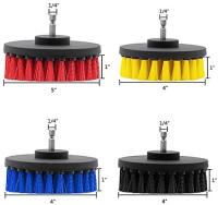 China M14 Shaft 31pcs Power Drill Scrub Brush Attachment Set Scrub Bathroom for sale