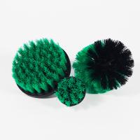 China 125mm SGS Nylon Green Drill Brush Scrub Pads Power Scrubber Cleaning Kit for sale