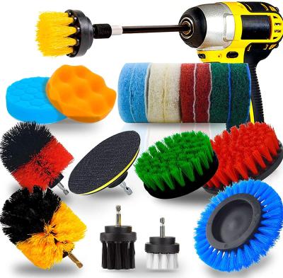 China 20pcs Power Drill Brush Accessories Set 350g 15cm Extension Attachment for sale