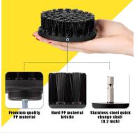 China 5pcs Nylon Electric Black Power Drill Brush Grout Cleaning 5.5inch for sale