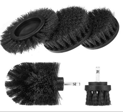 China 5pcs Nylon Electric Black Power Drill Brush Grout Cleaning 5.5inch for sale